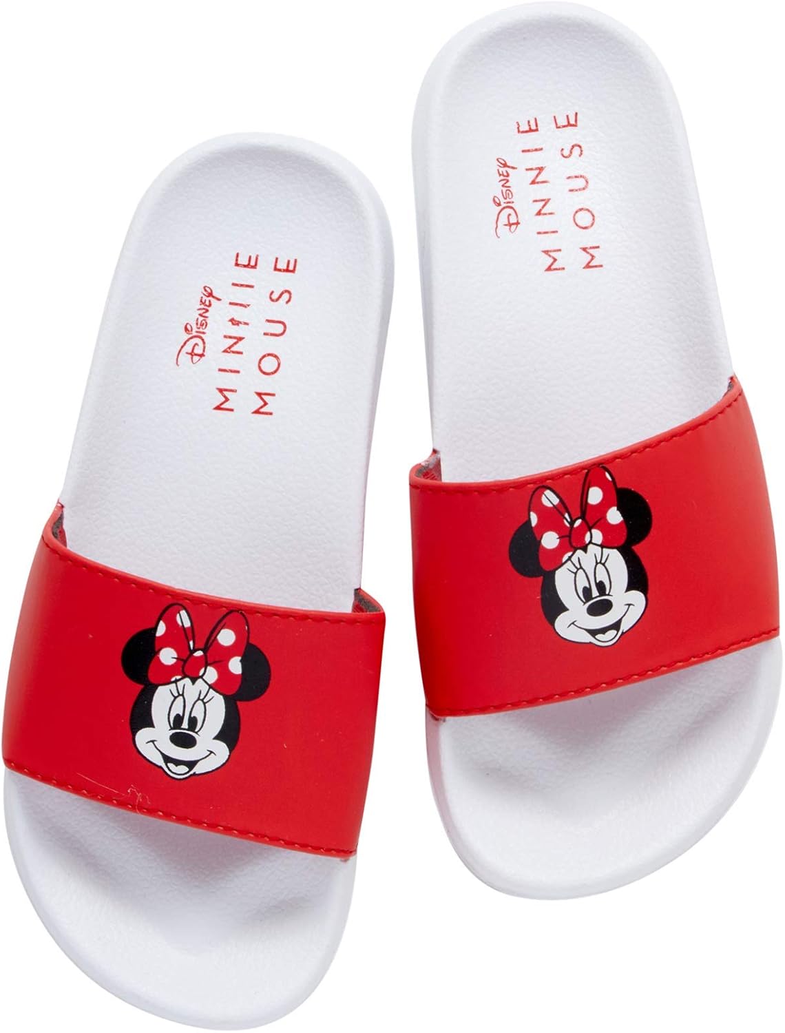 Amazon.com | Disney Girls' Minnie Mouse Sandals - Slip-On Slides ...