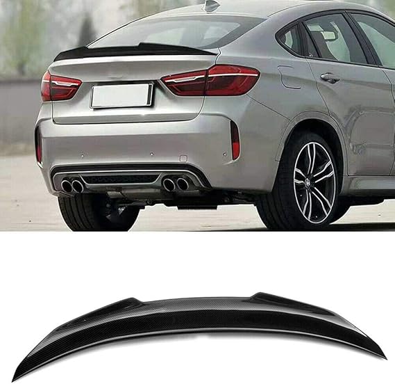 Amazon.com: Mosion Auto Carbon Fiber Rear Spoiler Wing PSM Style for ...