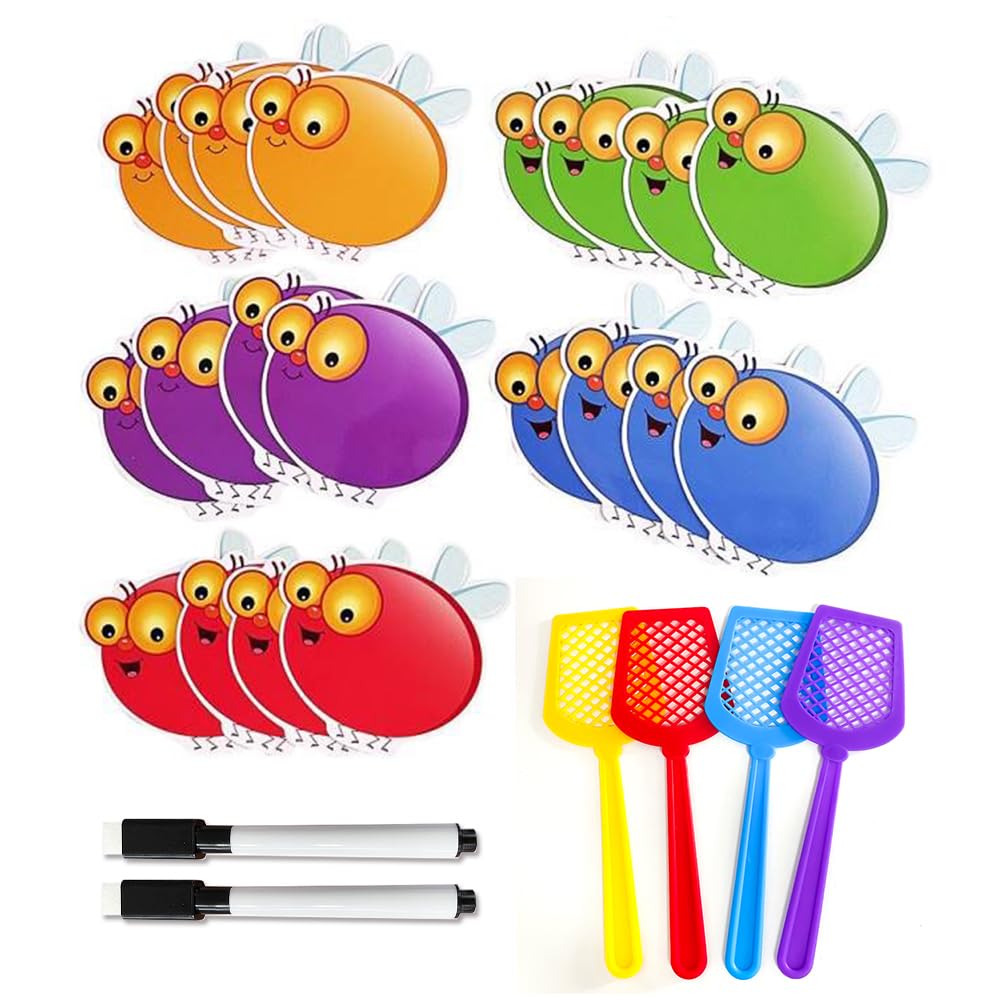 Mua Lachilly Dry Erasable Fly Cards, DIY Swat Educational Learning Game ...