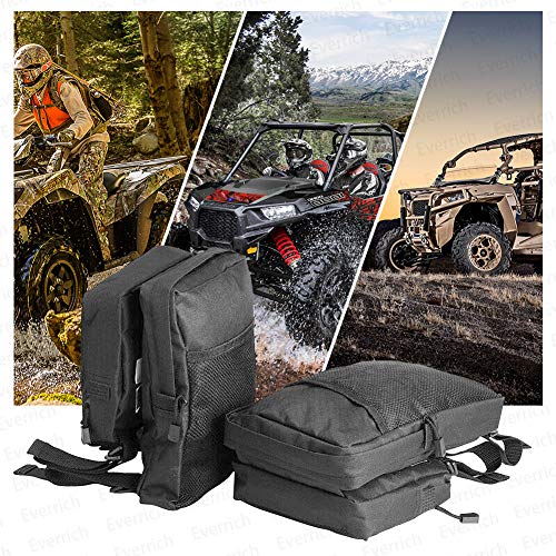 Everrich 2 Pack ATV Fender Bag, ATV Tank Saddlebags, Universal Rear ...
