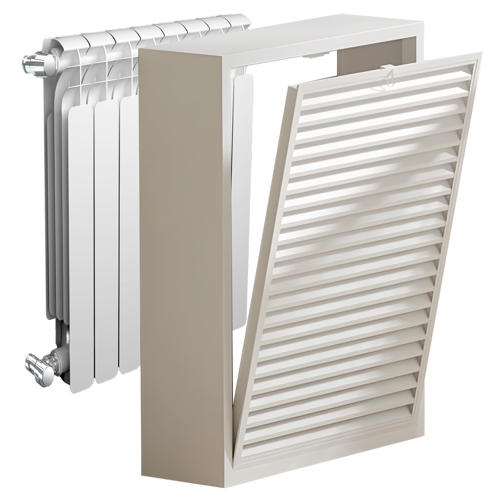 SHZYJBRY Metal Radiator Cover, Decorative Aluminium Heating Cabinet ...
