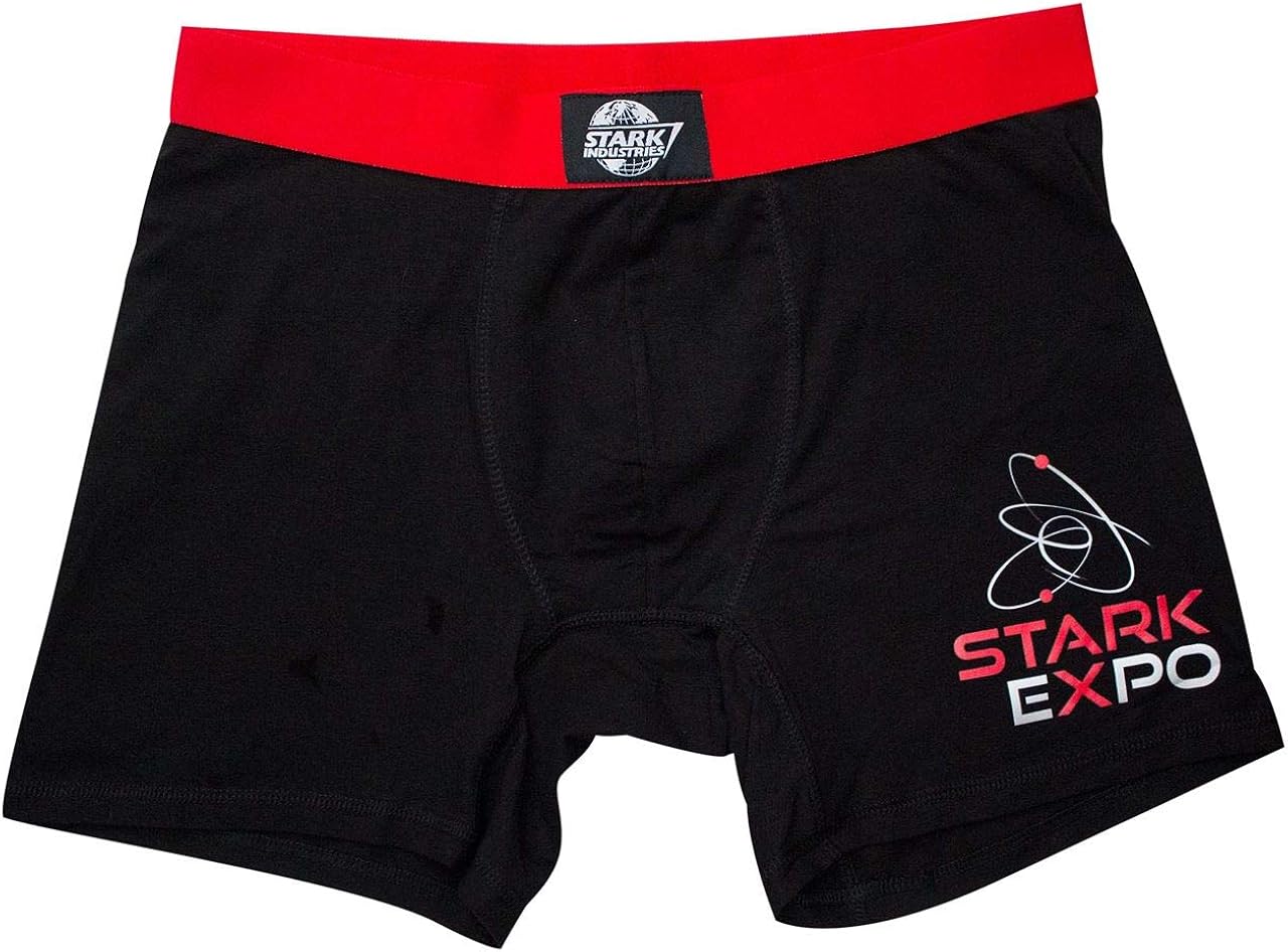SuperHeroStuff Iron Man Stark Expo Men's Underwear Boxer Briefs: Amazon ...