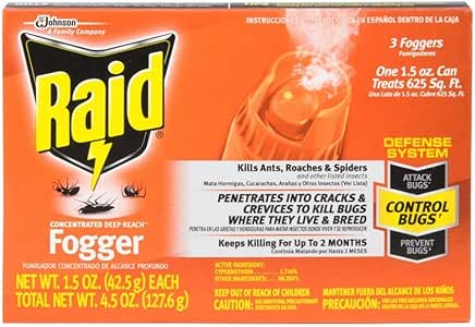 Amazon.com : Raid. Concentrated Deep Reach Fogger, 1.5 OZ (1) : Home ...