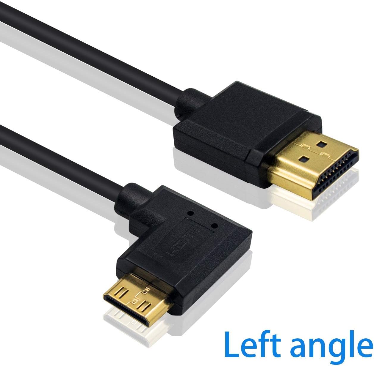 Duttek Mini HDMI to Standard HDMI Cable, Mini HDMI to HDMI Coiled Cable ...