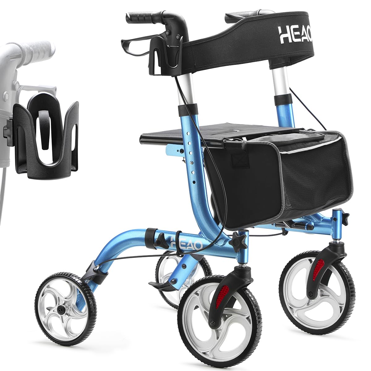 Mua HEAO Rollator Walker for Seniors, Rolling Walkers with Cup Holder ...
