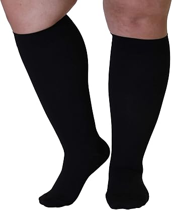 Made in the USA ? XXXL Opaque Compression Socks Knee-Hi - Firm Medical ...