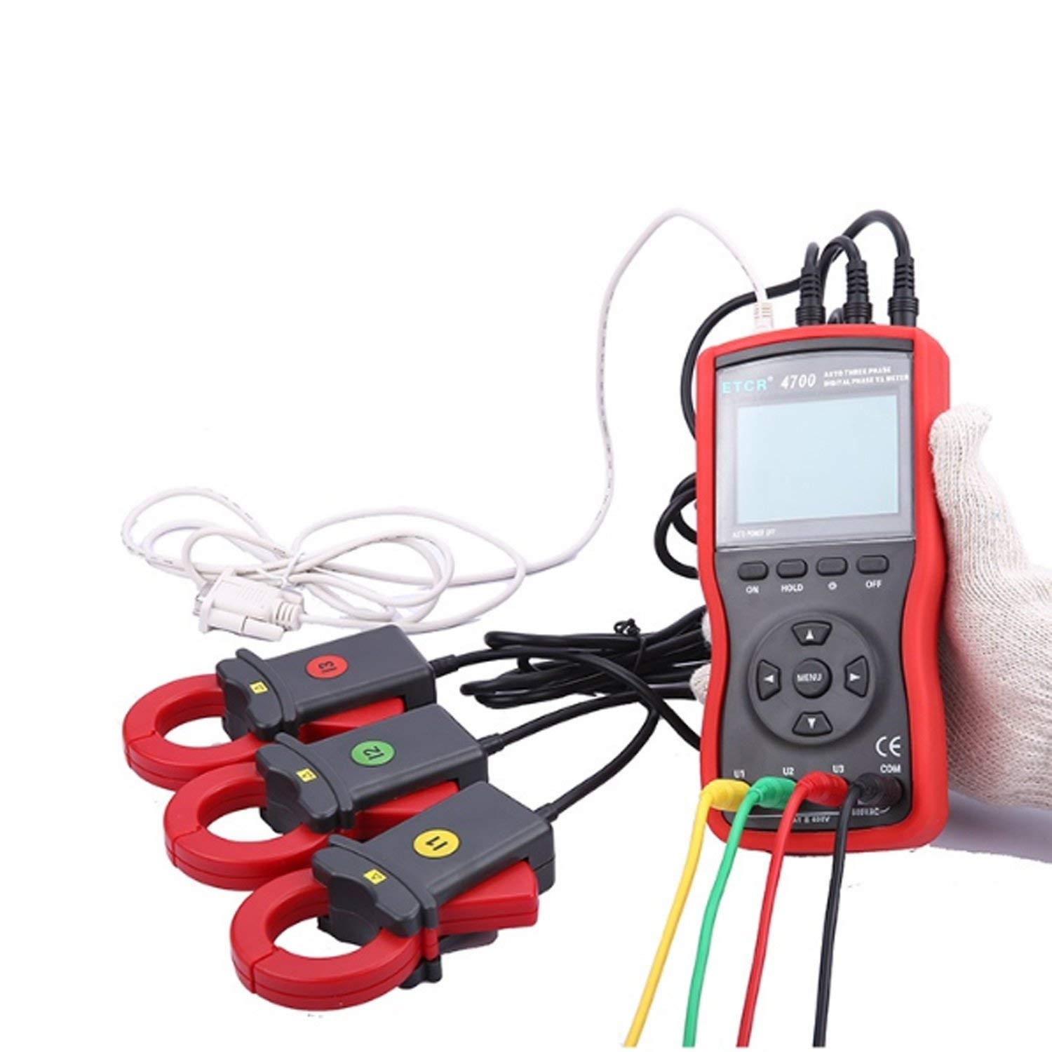 Buy ZCN-CN Three Phase Digital Phase Volt-Ampere Clamp Meter Measure AC ...