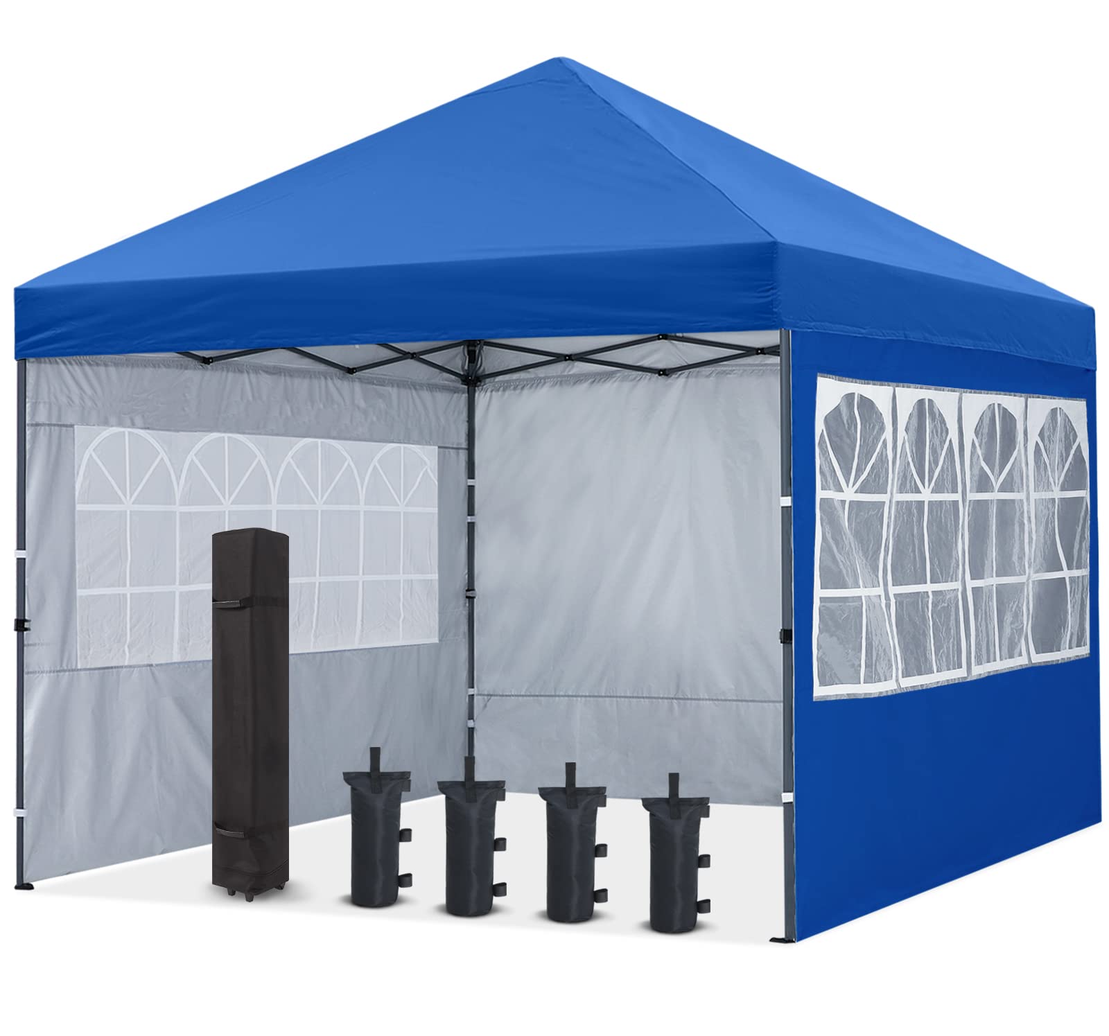 COOSHADE 10X10Ft Pop up Canopy Tent Enclosed Instant Folding Canopy ...