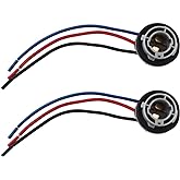 Amazon.com: eooezj 1157(BAy15D) LED Bulbs Socket Holder Auto Car Plastic Waterproof Turn Signal ...