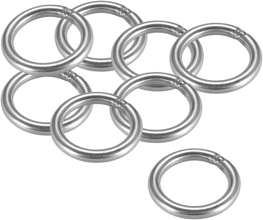 Amazon.com: uxcell Stainless Steel O Ring 50mm(1.97") Outer Diameter ...