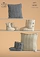 Sirdar Accessories Bonus Aran Tweed Cushions Knitting Pattern 9804 ...