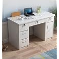 Amazon.com: LITFAD 29.5" H Rectangular Writing Desk with Locking ...