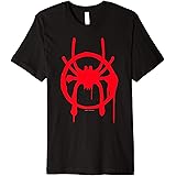 Amazon.com: Marvel Spider-Man Spiderverse Miles Symbol Tag T-Shirt ...