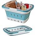Amazon.com: MINDFARGE Portable Folding Plastic Bath Caddy with Handle ...