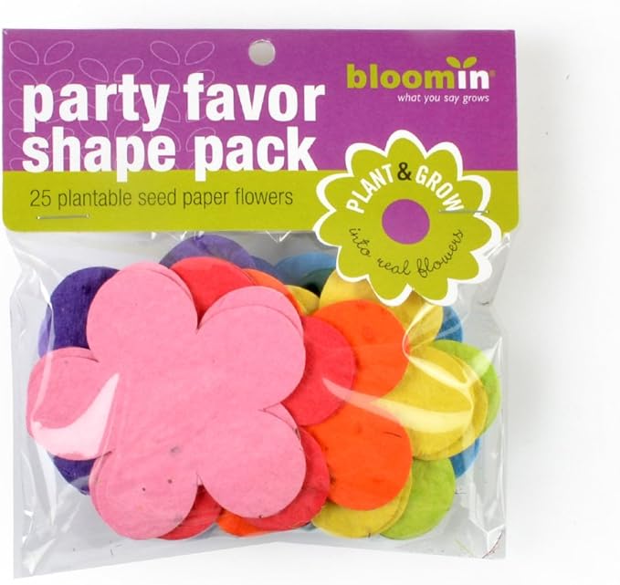Amazon.com: Bloomin Seed Paper Shapes Packs - Flower Shapes - 25 Shapes ...