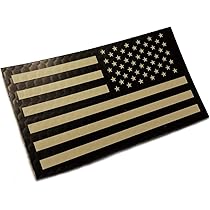 Infrared American Flag Stencil