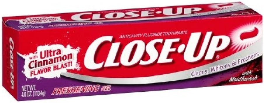 Close Up Regular Toothpaste, Cinnamon Red Gel , 4 Oz: Amazon.co.uk ...