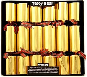 6 Teddy Bear Christmas Crackers: Amazon.co.uk: Kitchen & Home