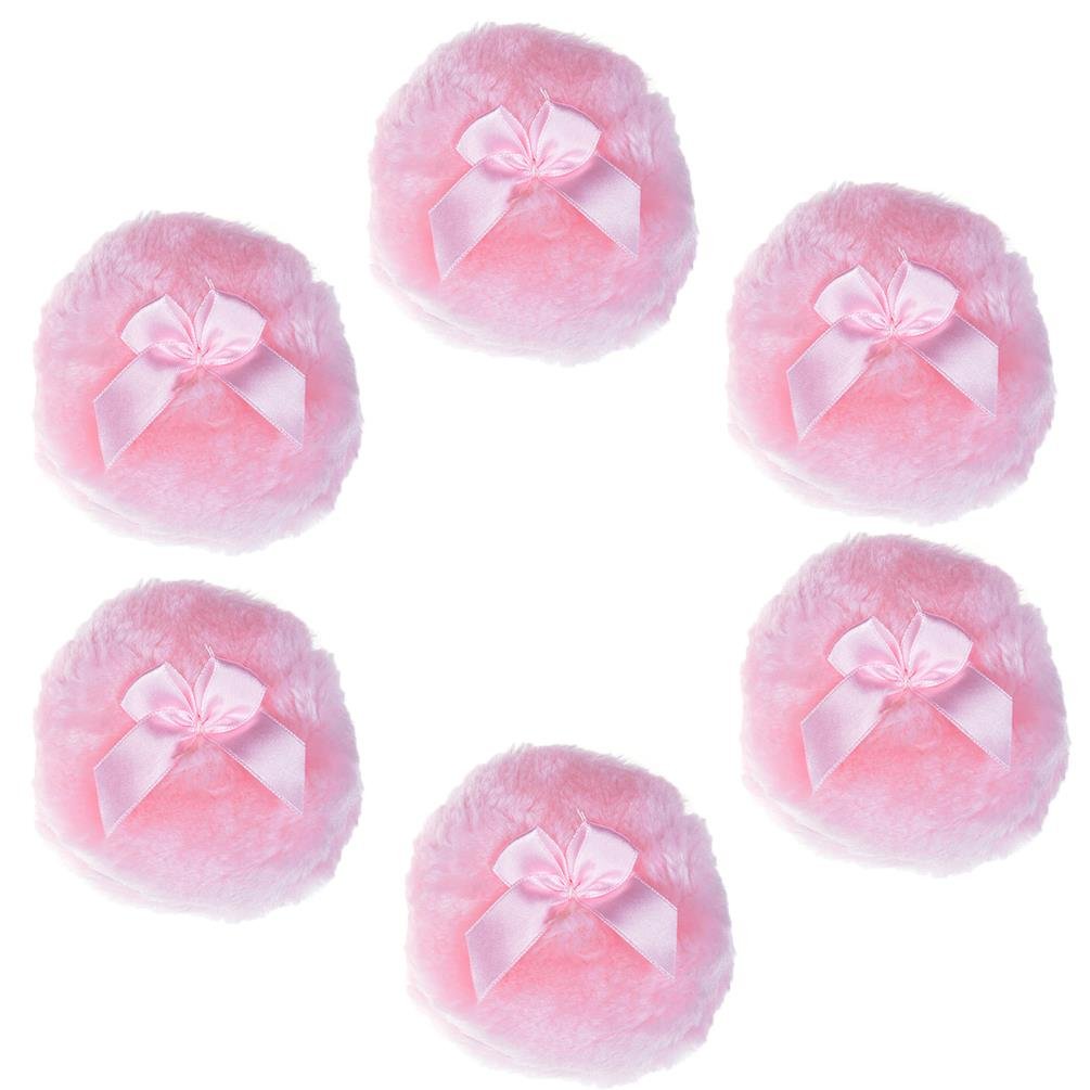 Amazon.com: IYSHOUGONG 6 Pcs Cosmetic Powder Puff Soft Plush Fluffy ...