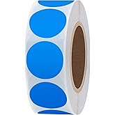 Amazon.com : Hybsk Color Coding Dot Labels 1" Round Natural Paper ...