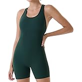 Amazon.com: AUROLA Power Workout Jumpsuit for Women Yoga Gym Seamless ...