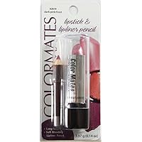 Amazon.com : Color Mates Lipliner and Lipstick Dou Dark Pink Frost ...