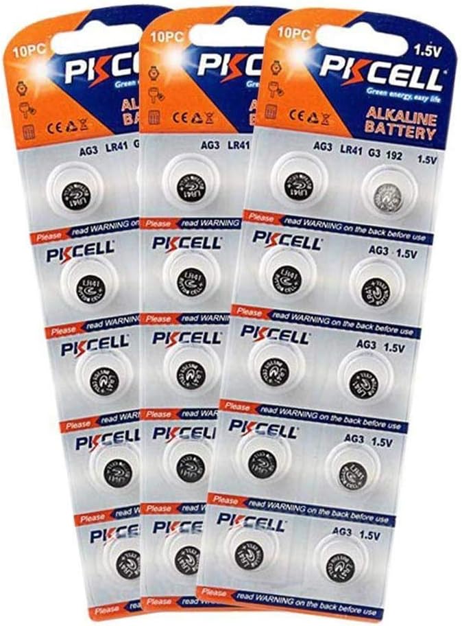 30 Pcs LR41 AG3 LR736 1.5V Alkaline Button Watch Batteries: Amazon.ca: Electronics