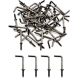 Amazon.com: Shells 50PCS Gold Color Copper Plated Metal Right-Angle ...