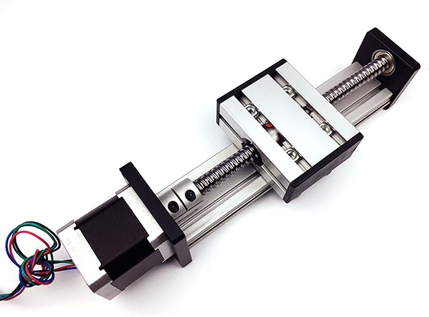 TEN-HIGH 100mm 3.94inch Travel Length, Ball Screw Linear Guide Slide ...