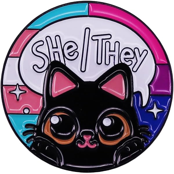 Pride Pin Enby Pride Calico Cat Enamel Pin In Nonbinary LGBT+ Flag ...