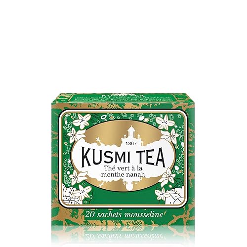 Kusmi Tea Spearmint Green Tea - Enjoy Spearmint Leaves, Mint Essential ...