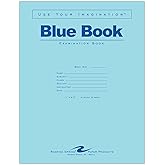 Amazon.com: ROARING SPRING Exam Blue Books, 50 Pack, 11" x 8.5", 8 ...