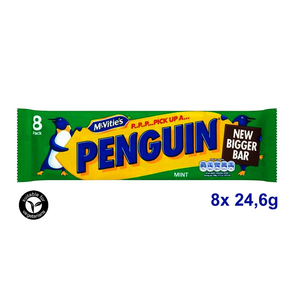 McVities Penguin Mint 8 Pack 187g: Amazon.co.uk: Grocery
