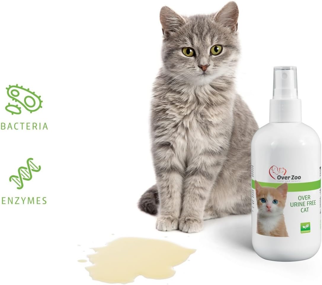 OverZoo Urine Free Cat Spray (250ml) – Highly Effective Stain- and Odor ...