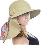 Sun Blocker Unisex UV Sun Protection Neck Flap Hat Outdoor Camping ...