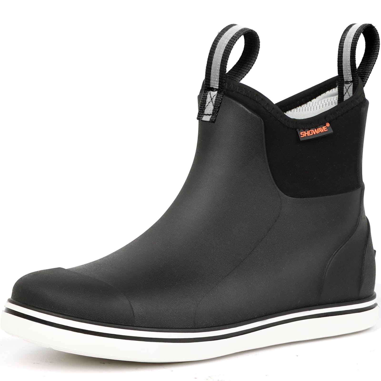 Showave Extra Tough Men's Deck Boots Waterproof Ankle Rain Boots ...