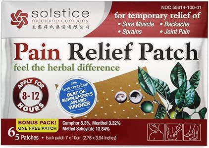 Amazon.com: SOLSTICE MEDICINE COMPANY Solstice Pain Relief Patch, 0.02 ...