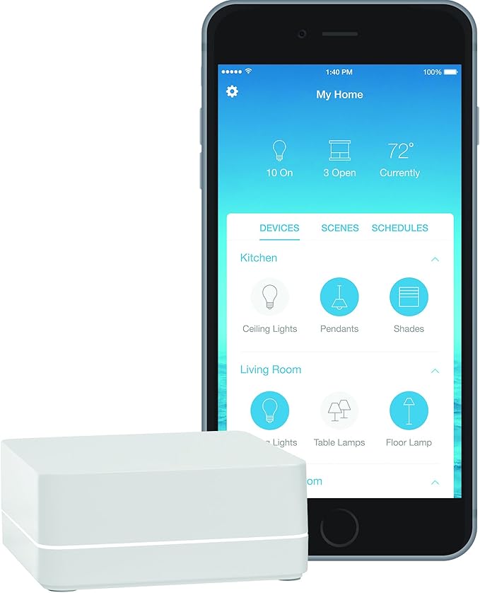 Lutron L-BDG2-WH White Smart Bridge, Tools & Home Improvement - Amazon ...