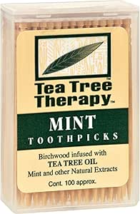 Amazon.com: Tea Tree Therapy, Toothpicks, 100 ct: Health & Personal Care