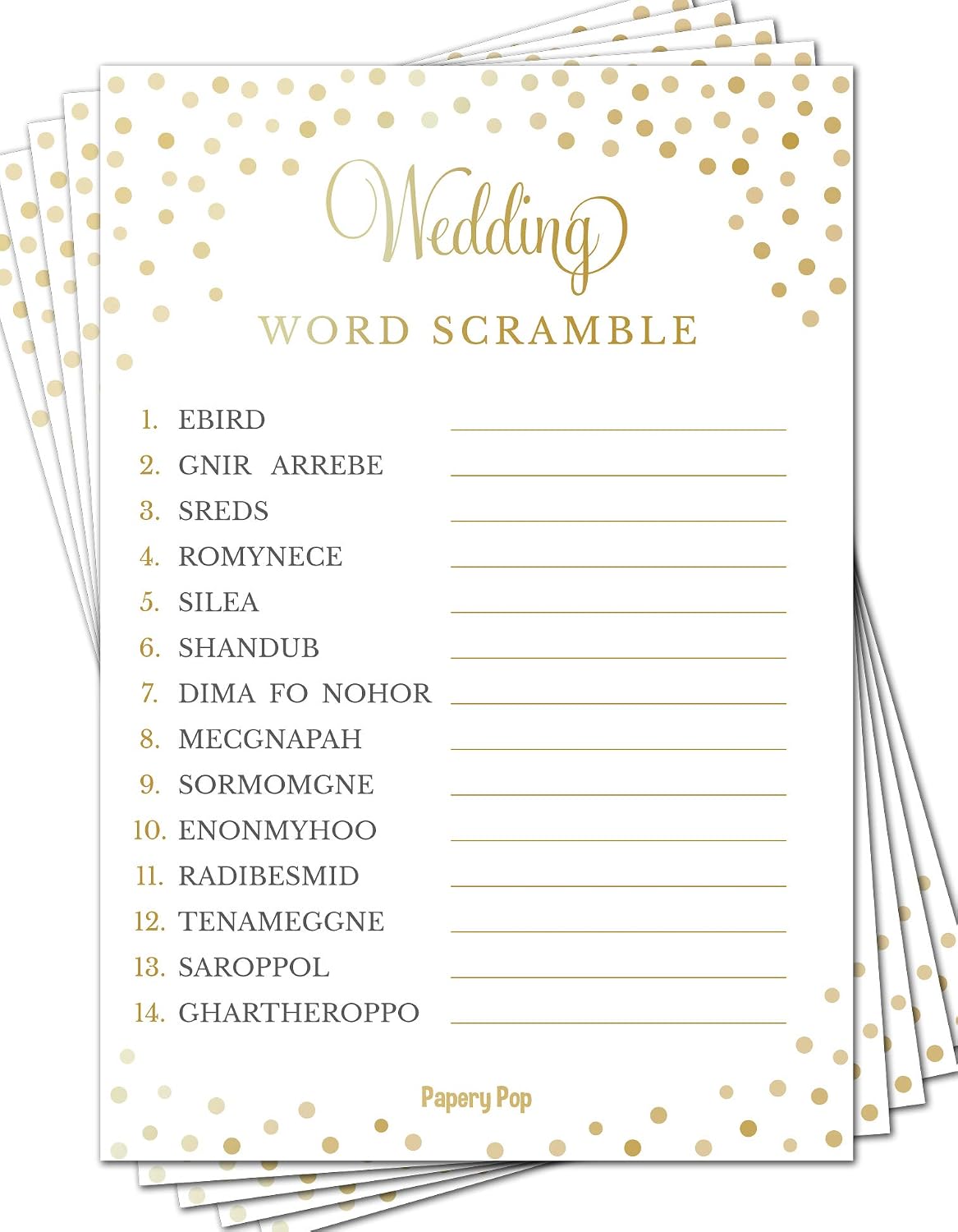 Word Scramble Papery Pop Answers Lillie Jordan s Word Scramble