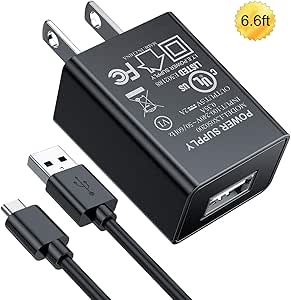 Amazon.com: Kindle Fire Fast Charger with 6.6 Ft USB Type C Cable [UL ...
