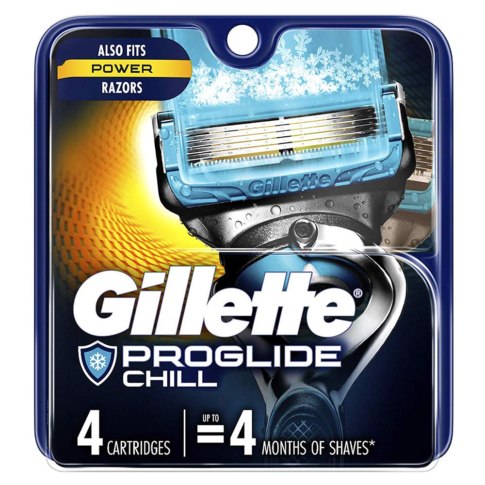 Amazon.com: Gillette Fusion ProShield Chill Cartridges - 4 ct, Pack of ...