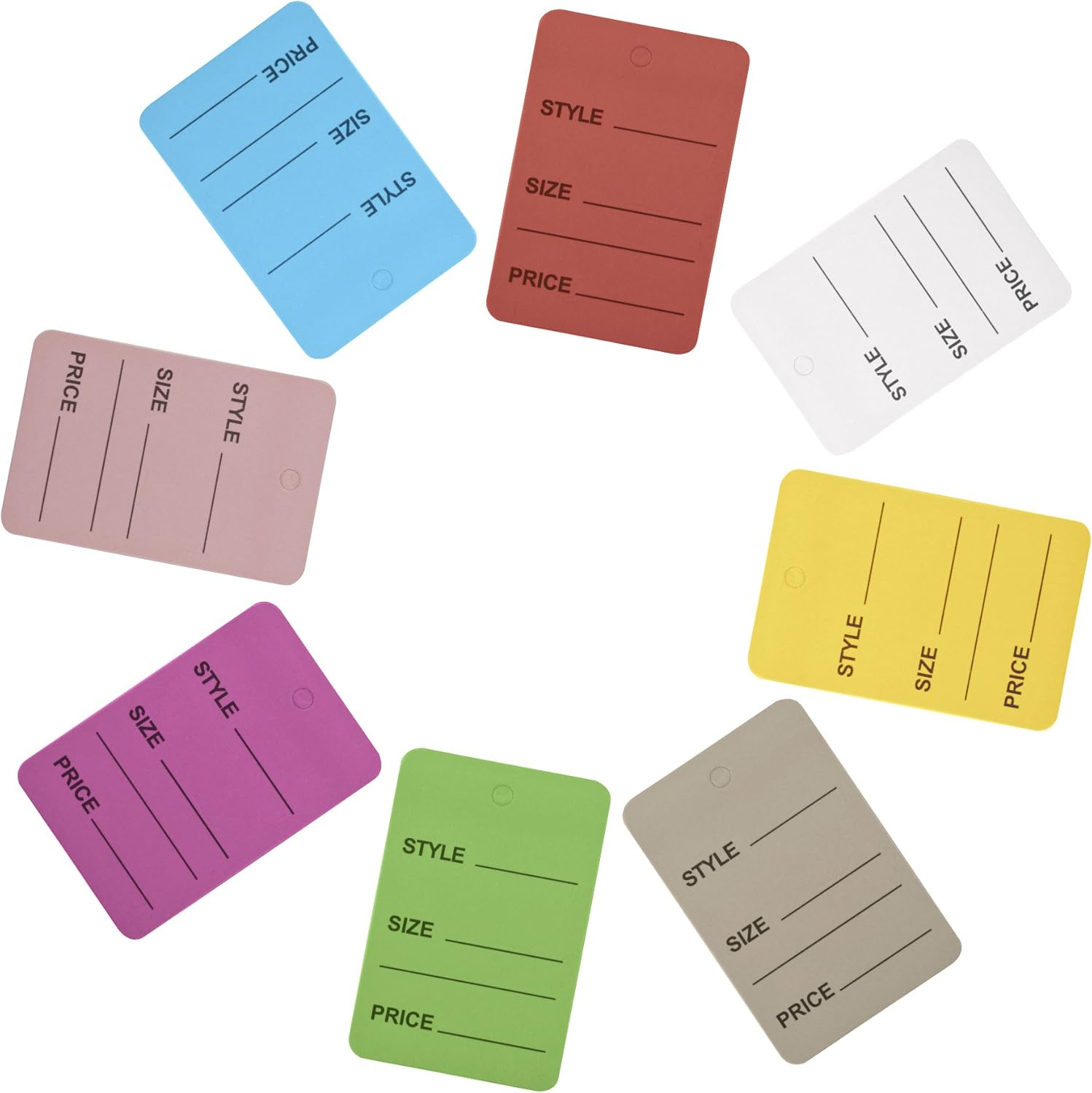 Amazon.com : Price Tags, Perforrated Merchandise Marking Tags, One-Part ...