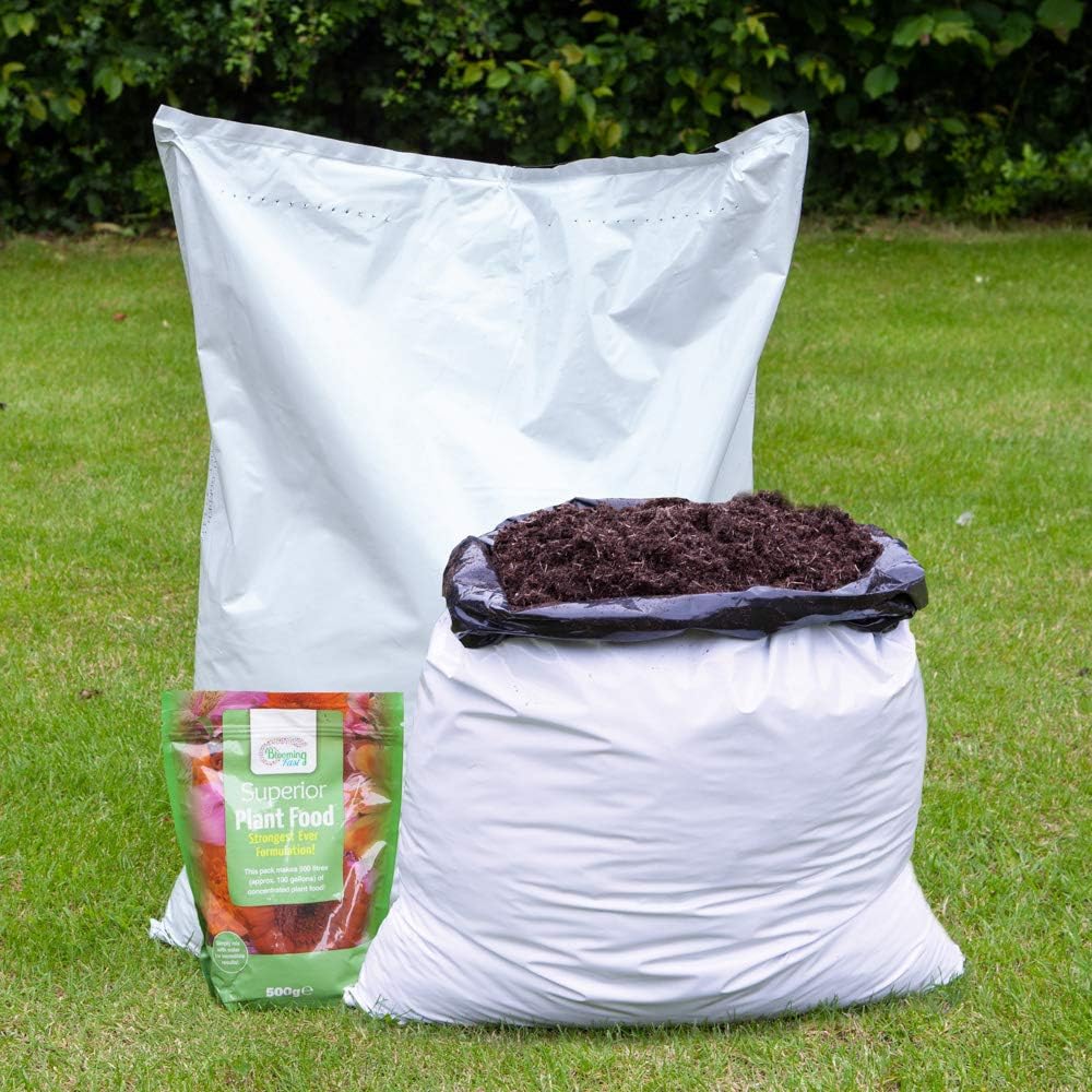YouGarden 80L Premium Professional Compost (2 x 40L packs) and Blooming ...