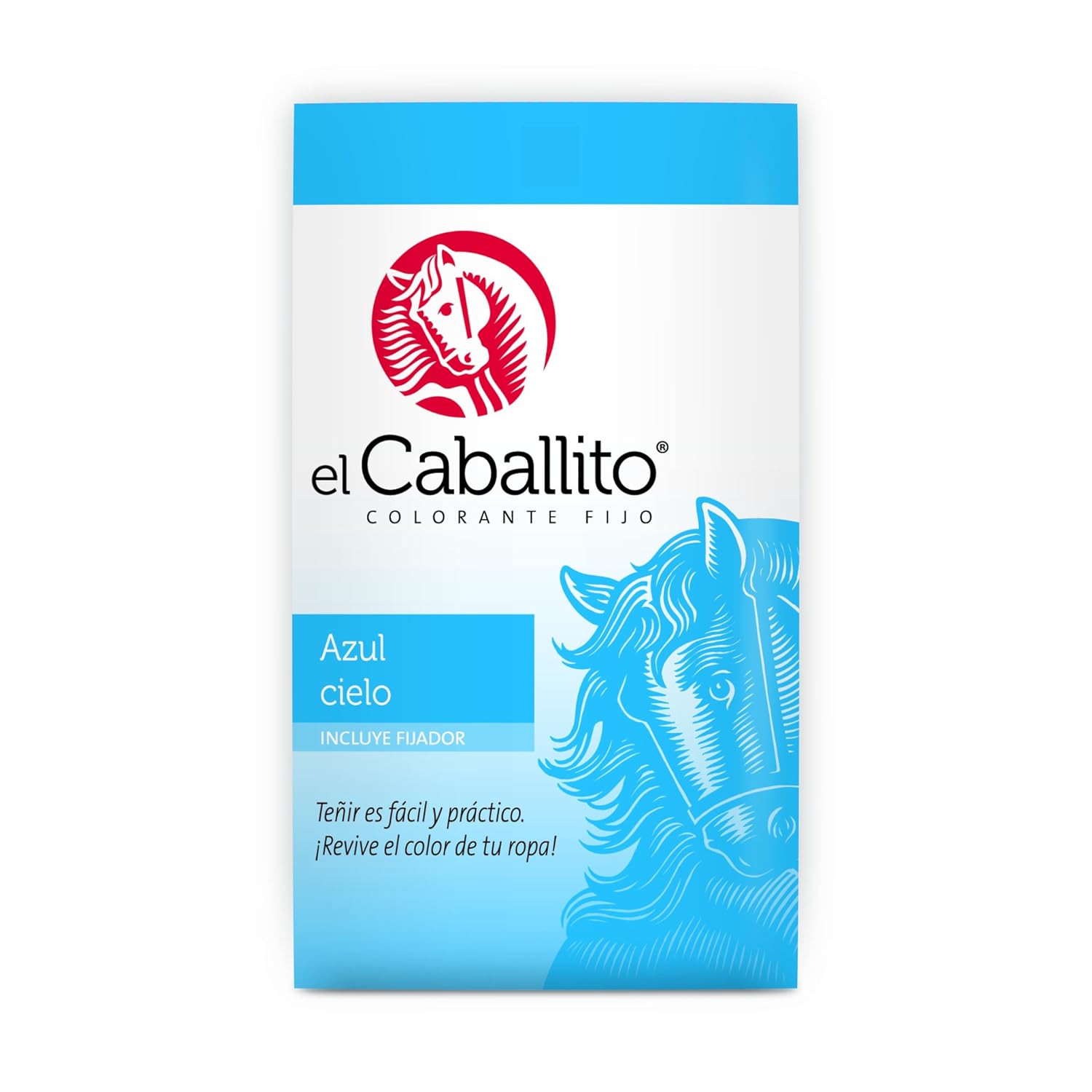 El Caballito Colorante para Ropa Azul Cielo 16G: Amazon.com.mx: Hogar y ...