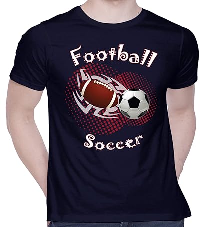 Buy CreativiT Graphic Printed T-Shirt for Unisex Football Soccer Tshirt ...