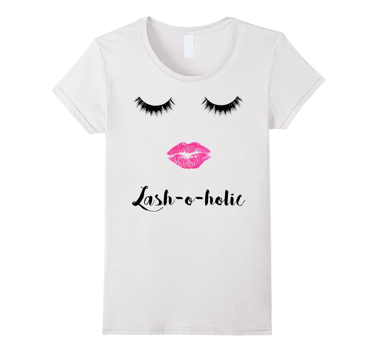 Lash-o-holic Lashes Eyelash Makeup Sexy Face Lips T-Shirt-4LVS – 4loveshirt