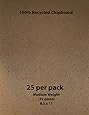 Amazon.com: Medium Weight Chipboard (22 Point) - Brown, 8.5 x 11-25 per ...