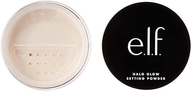 e.l.f. cosmetics Halo Glow Setting Powder - Light, 0.24 ounces: Amazon ...