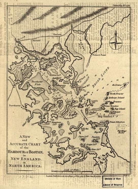 Amazon.com: INFINITE PHOTOGRAPHS 1782 Map Boston Harbor Islands Mass A ...